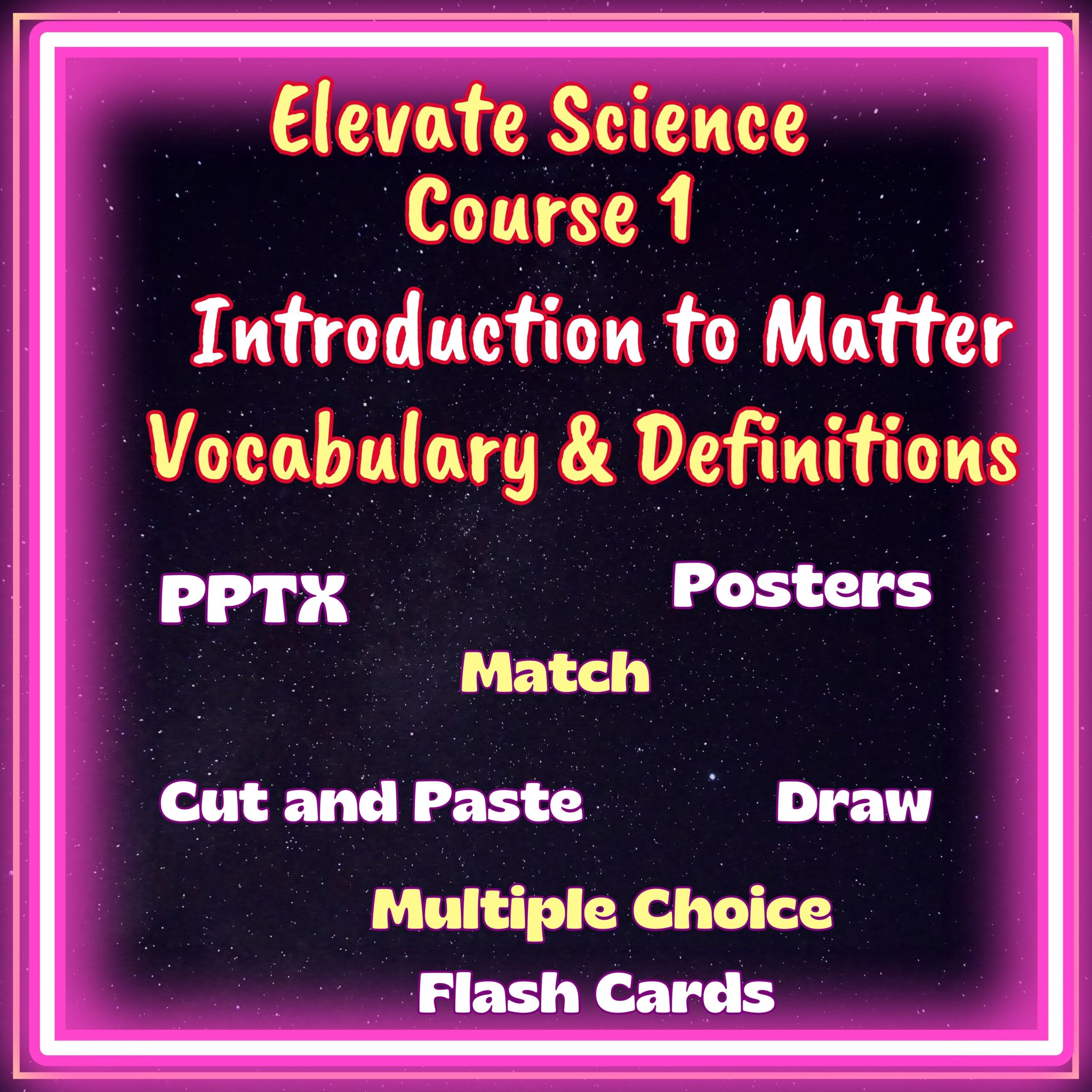 Elevate Science Course 1 Topic 1 Introduction To Matter PPTX